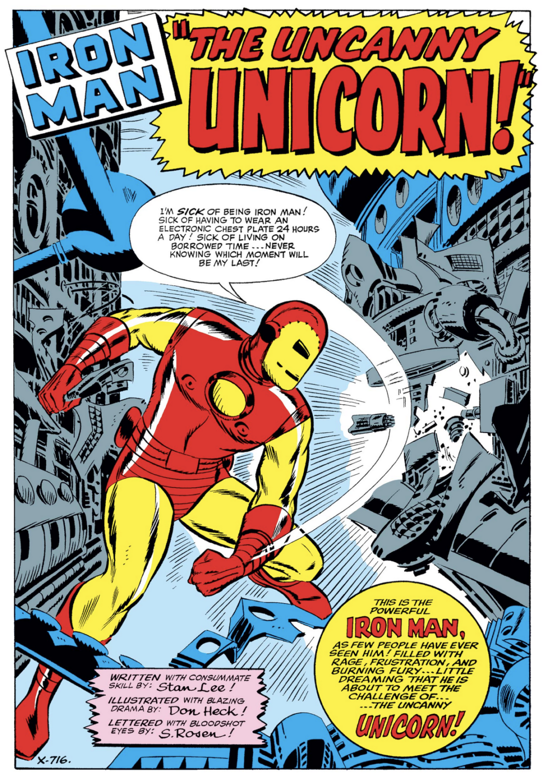 13 SPLASH PAGES: The IRON MAN of DON HECK | 13th Dimension, Comics ...