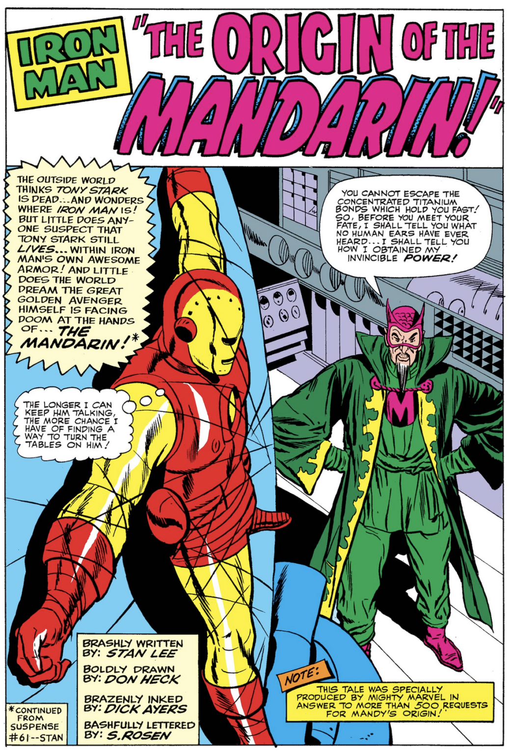 13 SPLASH PAGES: The IRON MAN of DON HECK | 13th Dimension, Comics ...