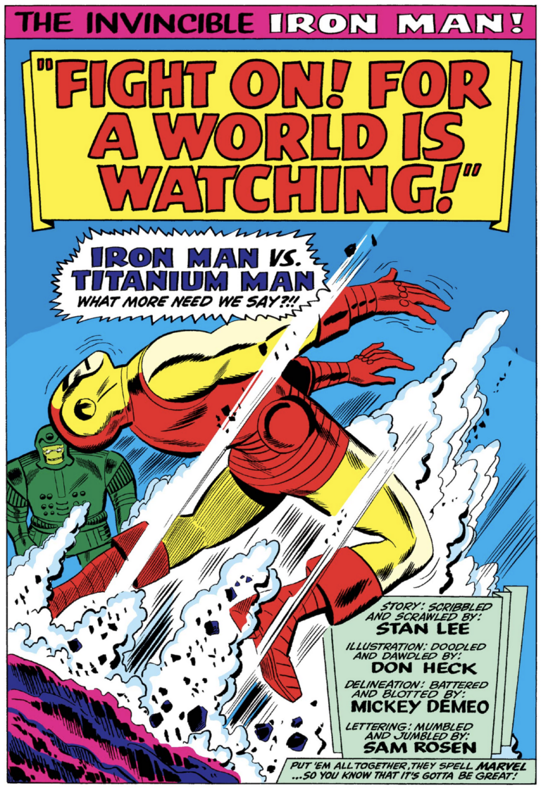 13 SPLASH PAGES: The IRON MAN of DON HECK | 13th Dimension, Comics ...