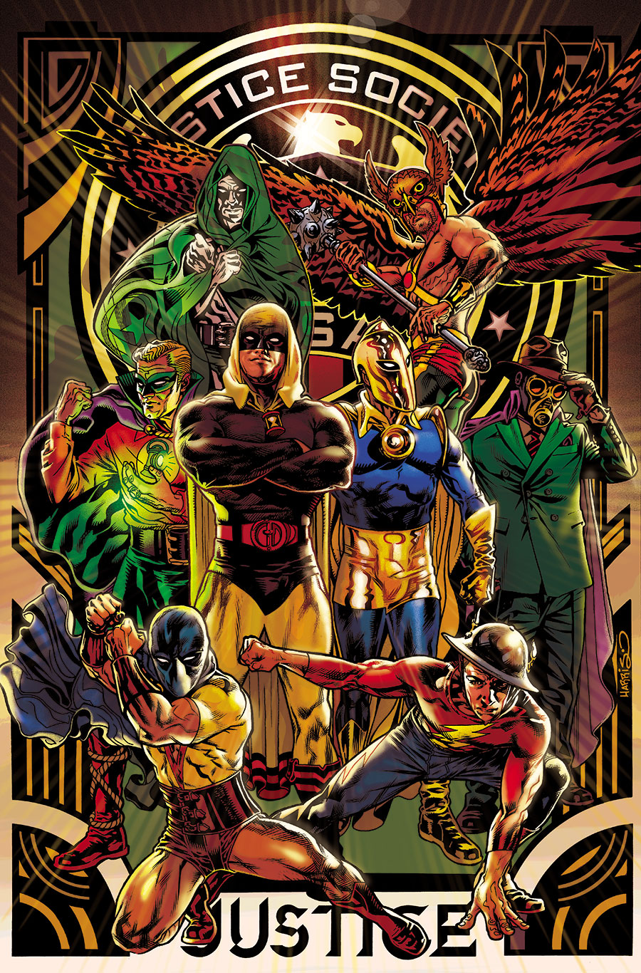 Hey, Let’s Hear It for TONY HARRIS’ JUSTICE SOCIETY Variant Covers ...