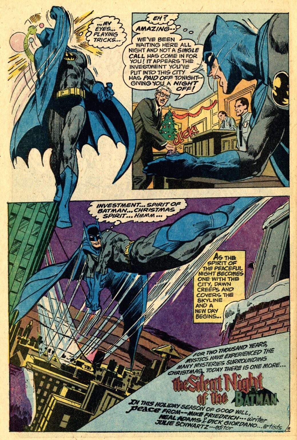 A Loving Tribute to THE SILENT NIGHT OF THE BATMAN — and NEAL ADAMS ...