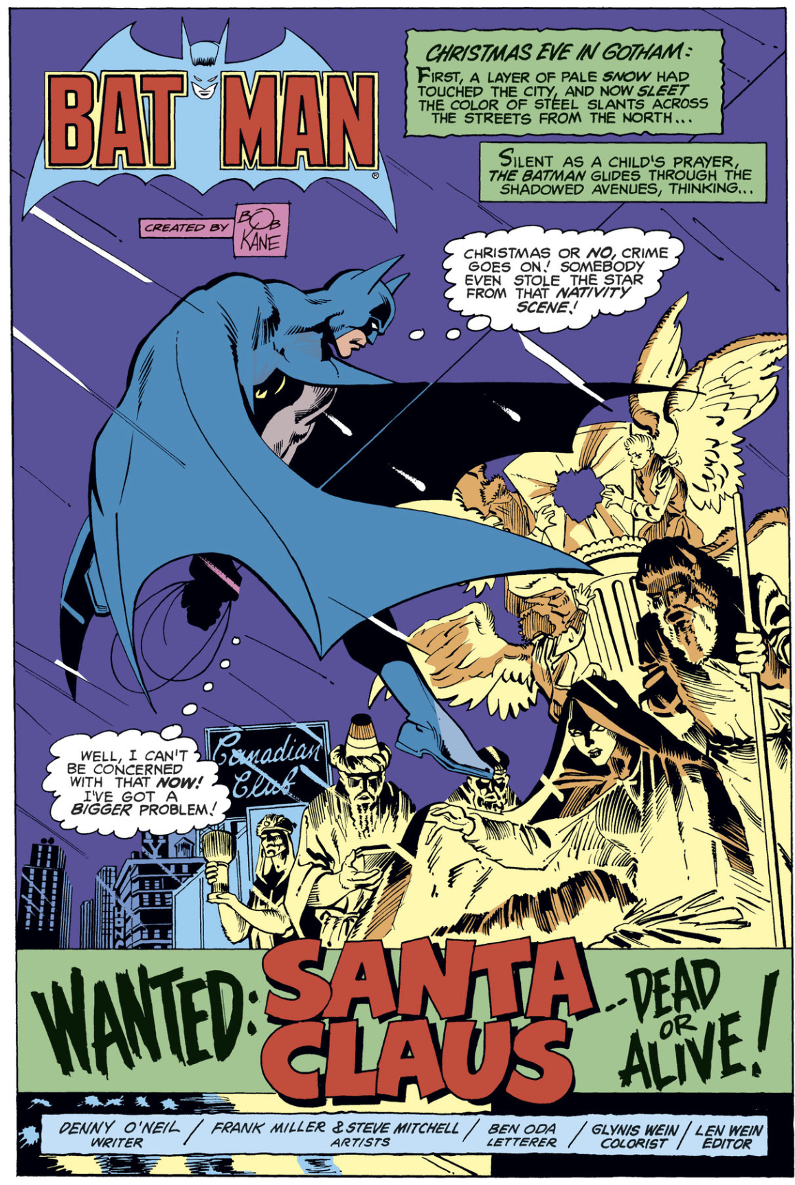 FRANK MILLER’s and NEAL ADAMS’ BATMAN: Two Spectacular, Conflicting ...