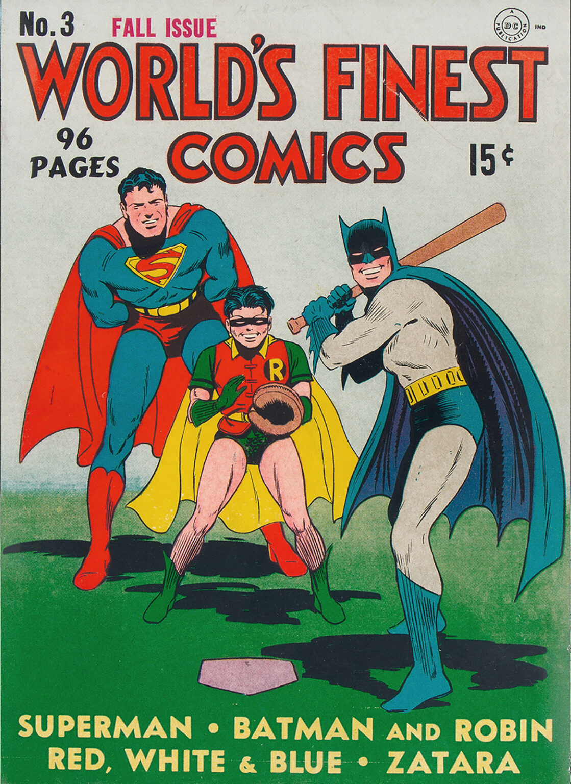 FRED RAY’s Classic WORLD’S FINEST BASEBALL COVER — Two Seconds Later ...