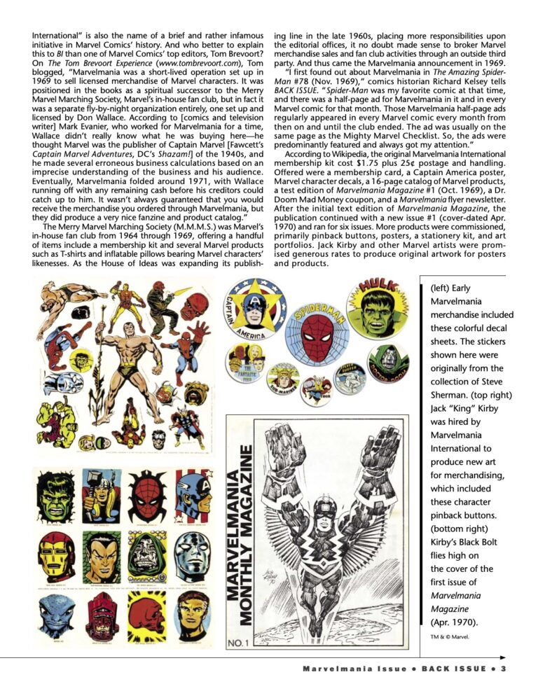 The Odd, Short Shady Life of 1969-71’s MARVELMANIA INTERNATIONAL | 13th ...