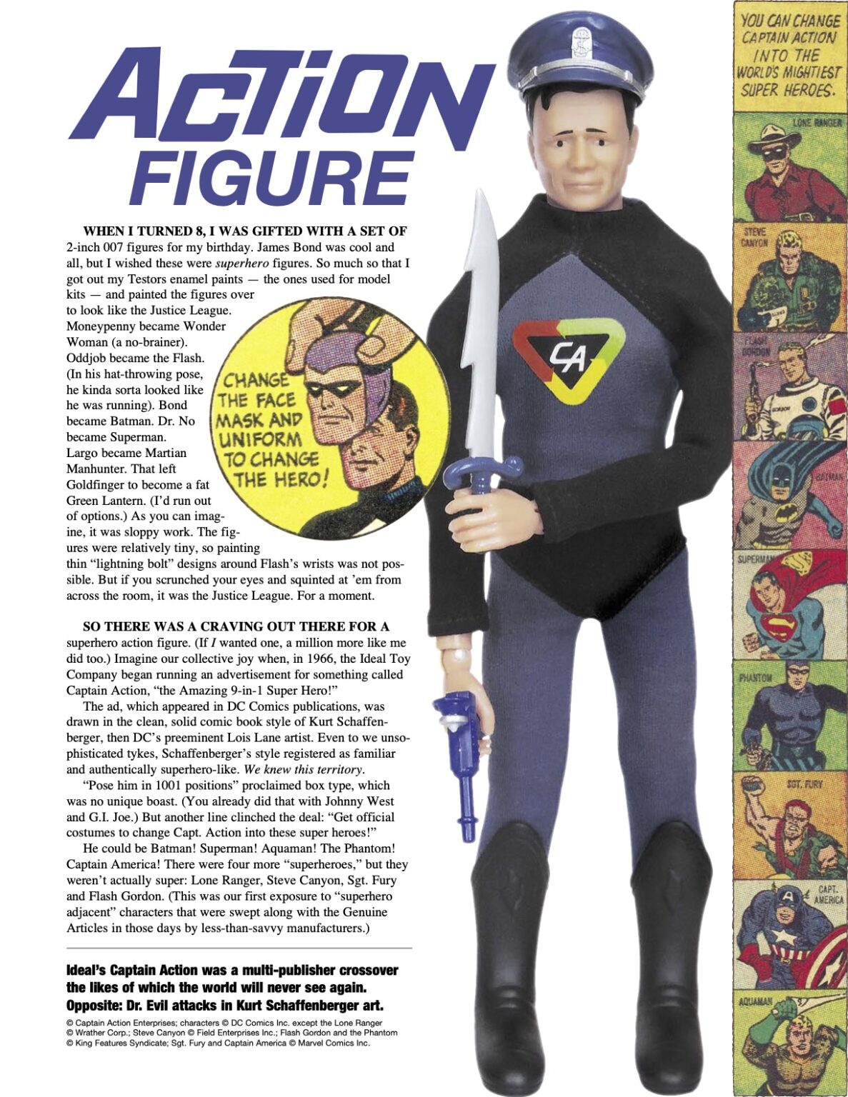 CAPTAIN ACTION: Forever the Quintessential Superhero Action Figure of ...