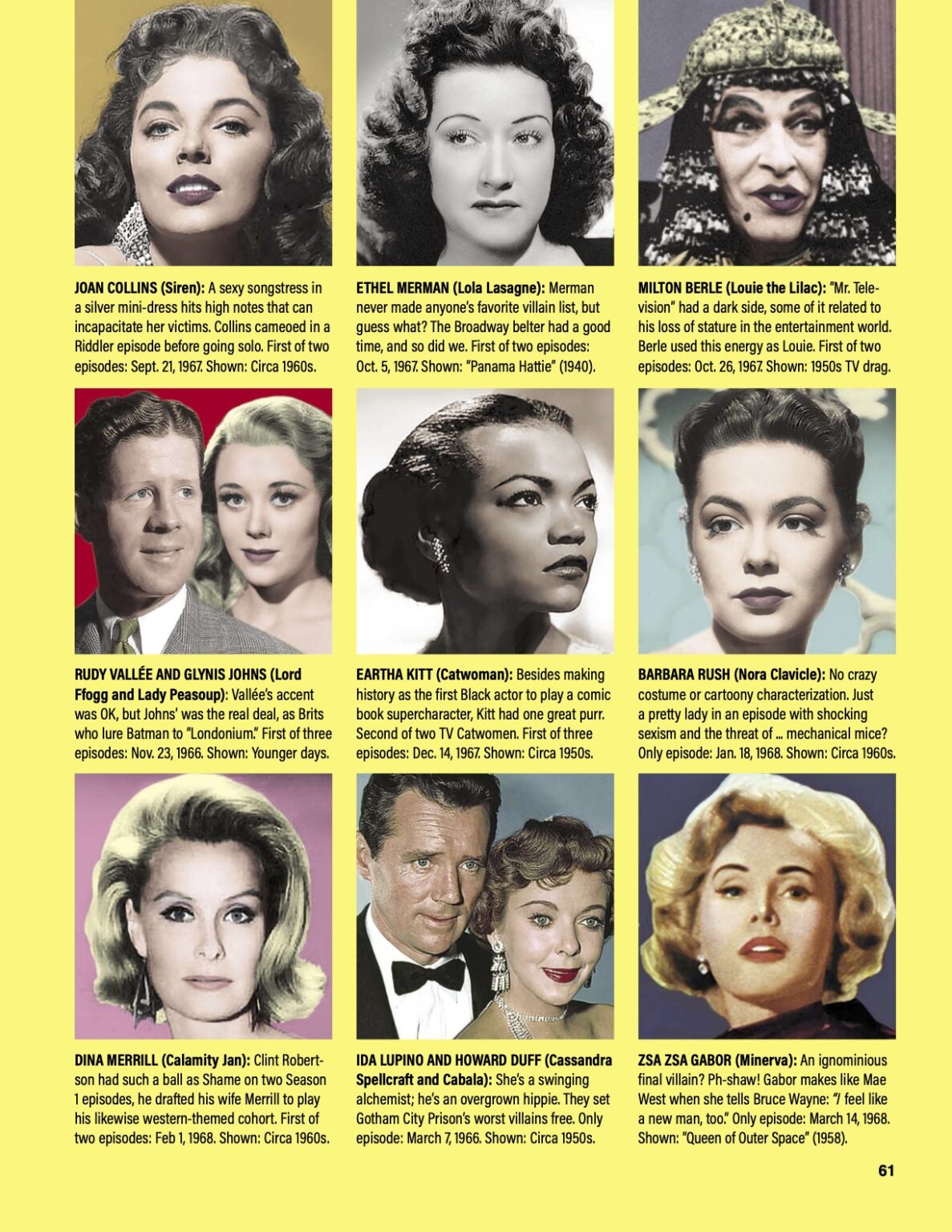 Your Complete BATMAN ’66 Guide to Every Actor Who Played a Major ...
