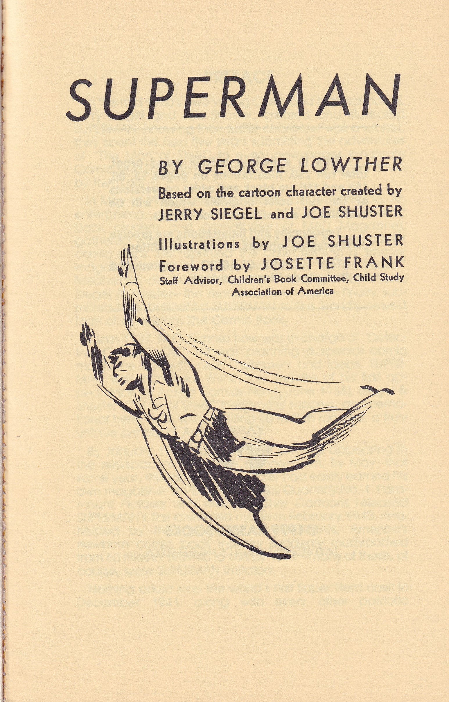 1942’s SUPERMAN Novel Was a Star Turn for JOE SHUSTER | 13th Dimension ...