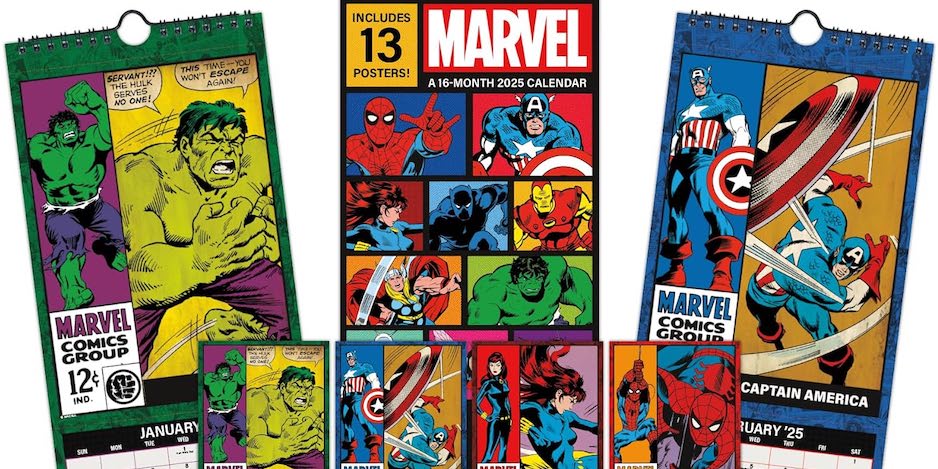 MARVEL Adds a Groovy Bronze Age Mini-Poster Calendar to 2025 Line-Up ...