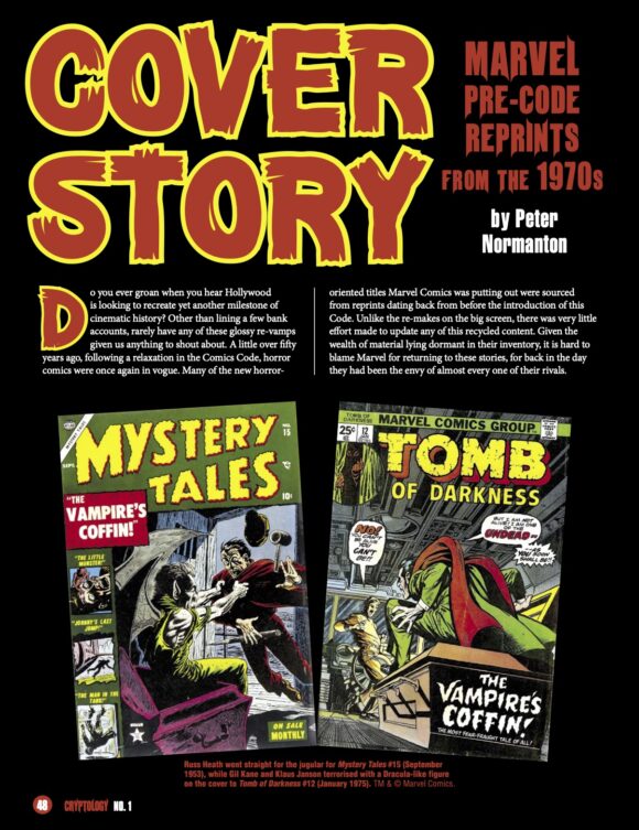 An INSIDE LOOK at CRYPTOLOGY — TwoMorrows’ Delightfully Ooky New Horror ...