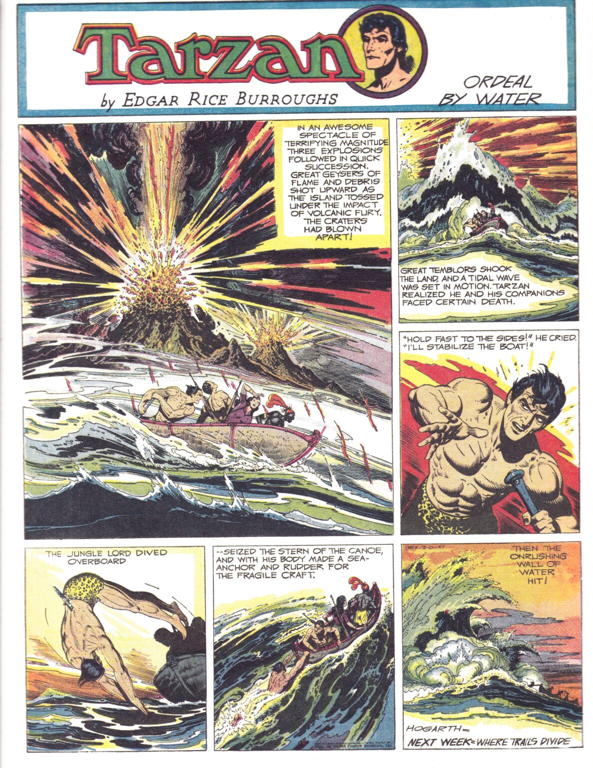 BURNE HOGARTH’S SPECTACULAR TARZAN: A Birthday Salute In 13 STRIPS AND ...