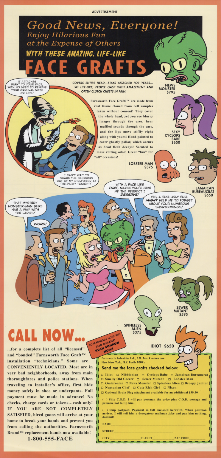 THE RAMONES, FUTURAMA and a Classic Freaky 1950s Comic Book Ad | 13th ...