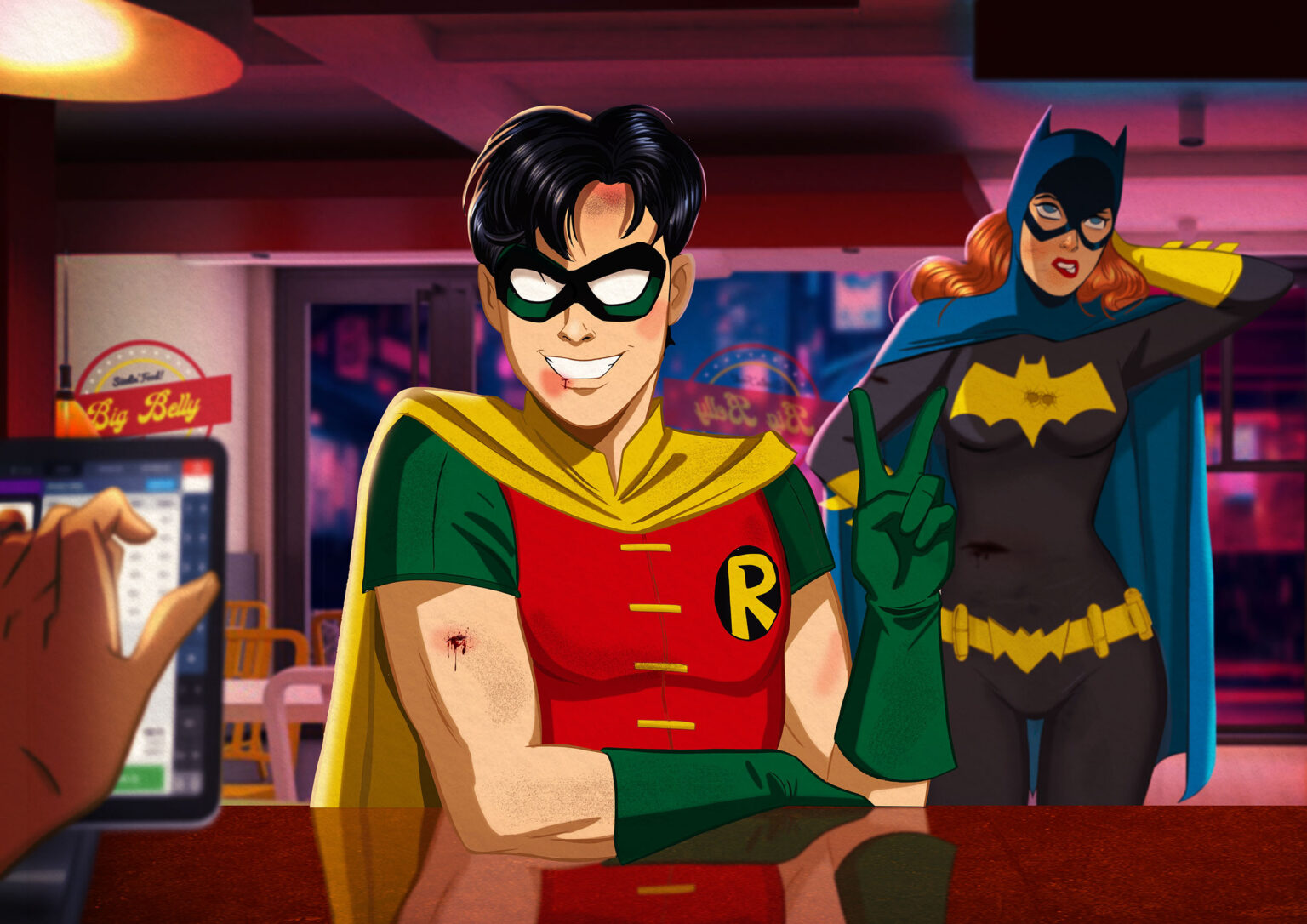 ROBIN and BATGIRL: Crimebusting Is Hungry Work | 13th Dimension, Comics ...