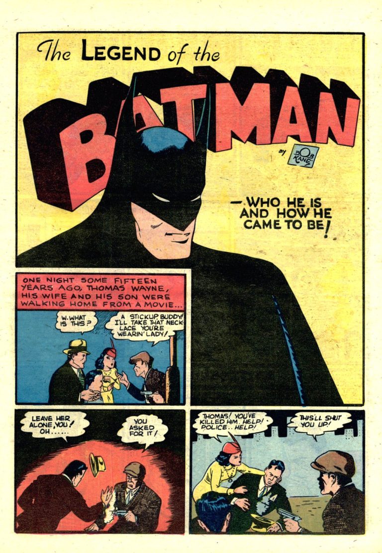 The Innovations From 1940’s BATMAN #1 That Are With Us to This Very Day ...