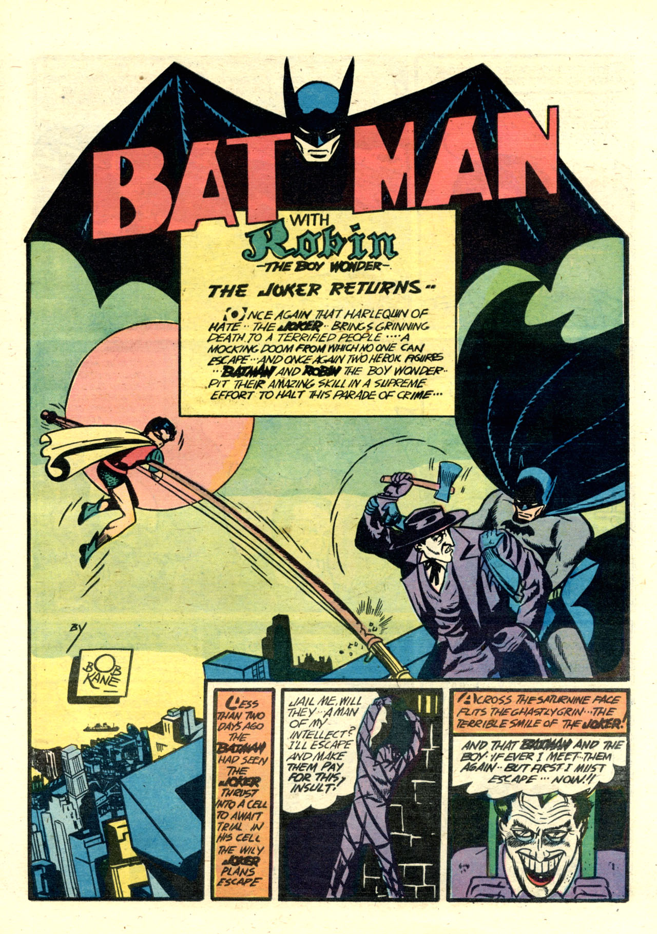 The Innovations From 1940’s BATMAN #1 That Are With Us to This Very Day ...
