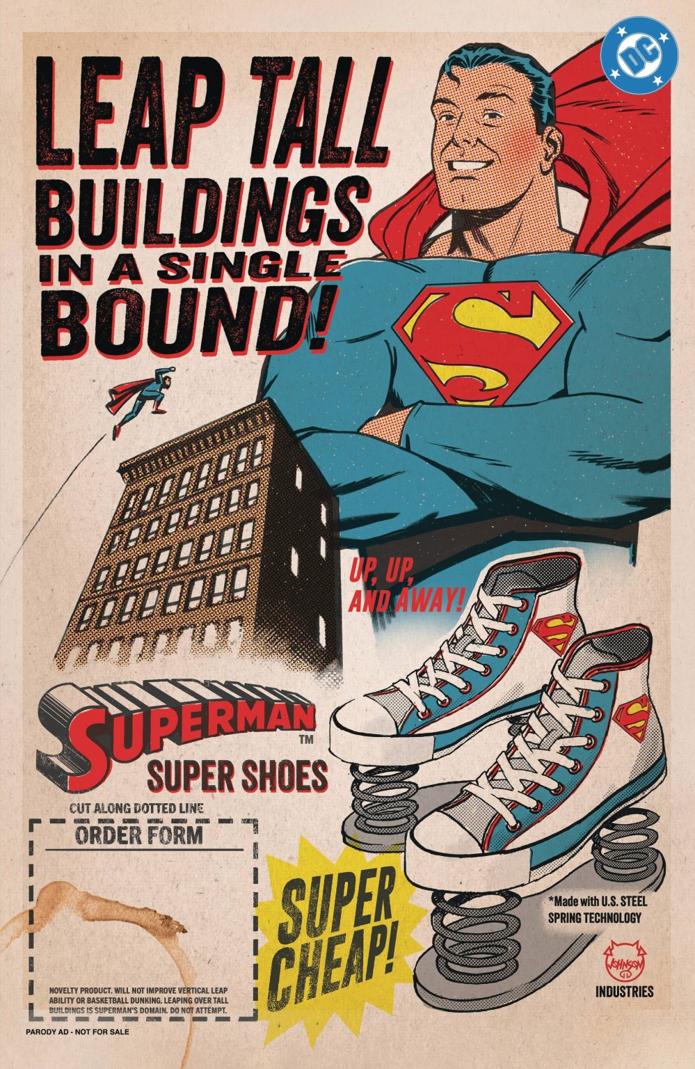 DAVE JOHNSON’s Faux Retro SUPERMAN Ad Variant Covers Are Sublime | 13th ...