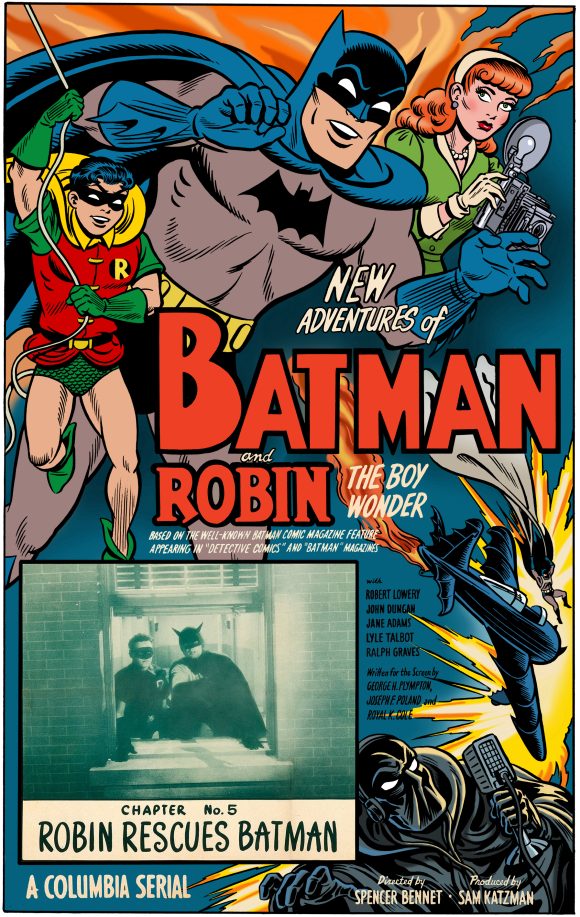 WHAT IF the 1949 BATMAN and ROBIN SERIAL Posters Were Drawn by DICK ...