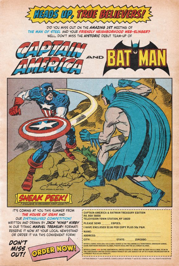 CAPTAIN AMERICA VS. BATMAN: The Bronze Age Treasury That Should Have ...