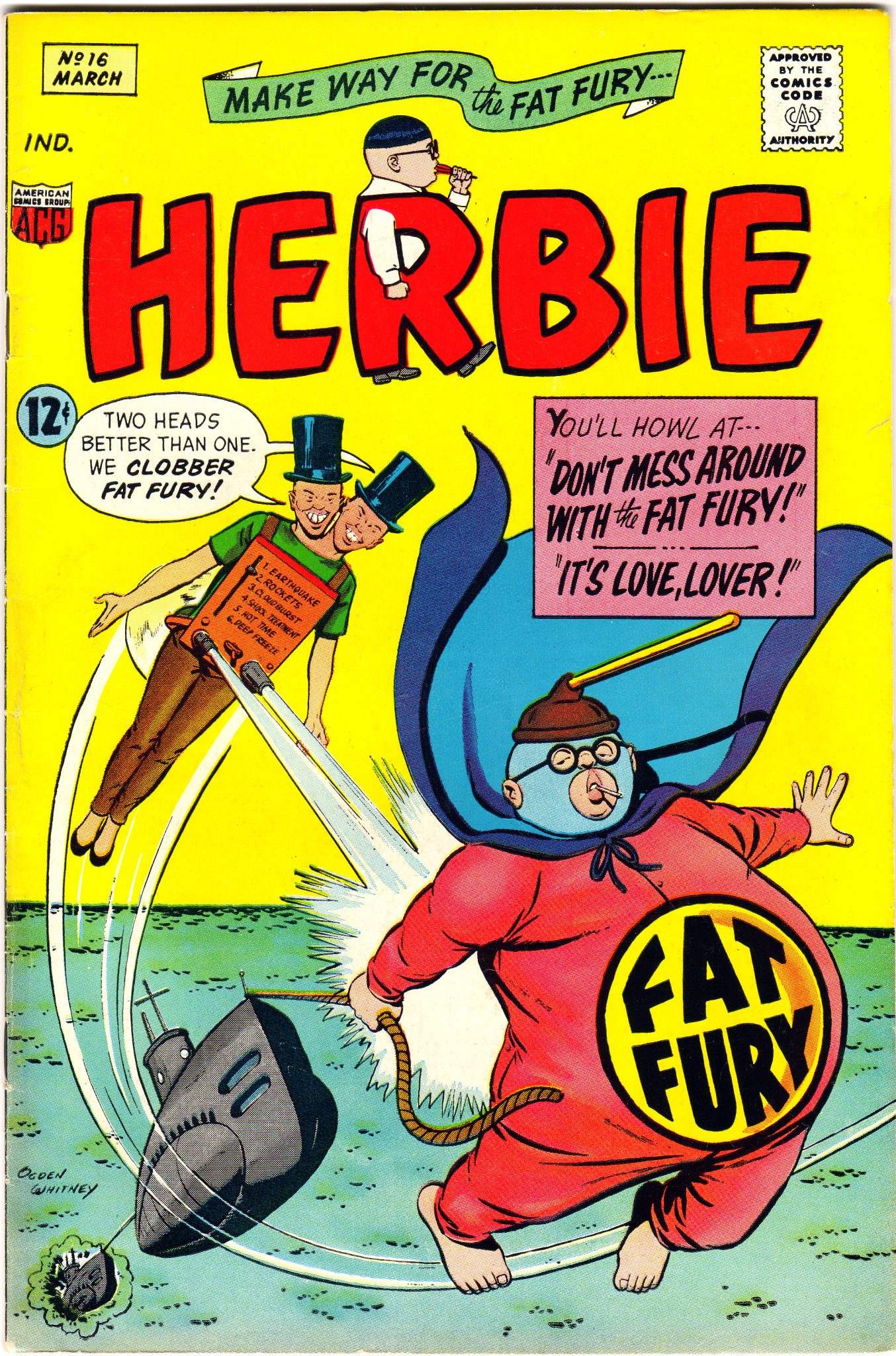 ODDBALL COMICS: Perhaps the Oddest of Them All — HERBIE THE FAT FURY ...