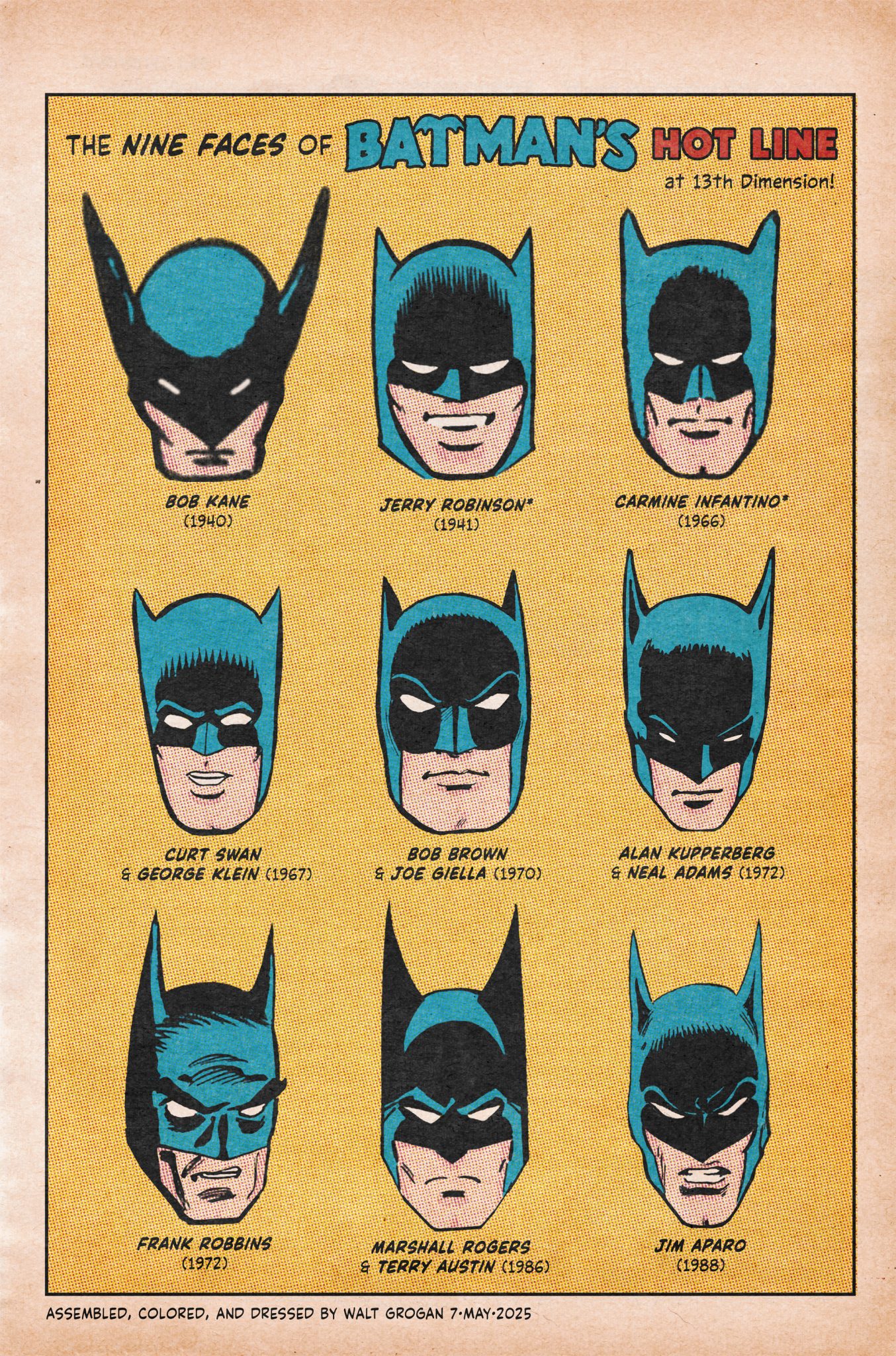 The Nine Faces of BATMAN’S HOT-LINE — REVEALED | 13th Dimension, Comics ...