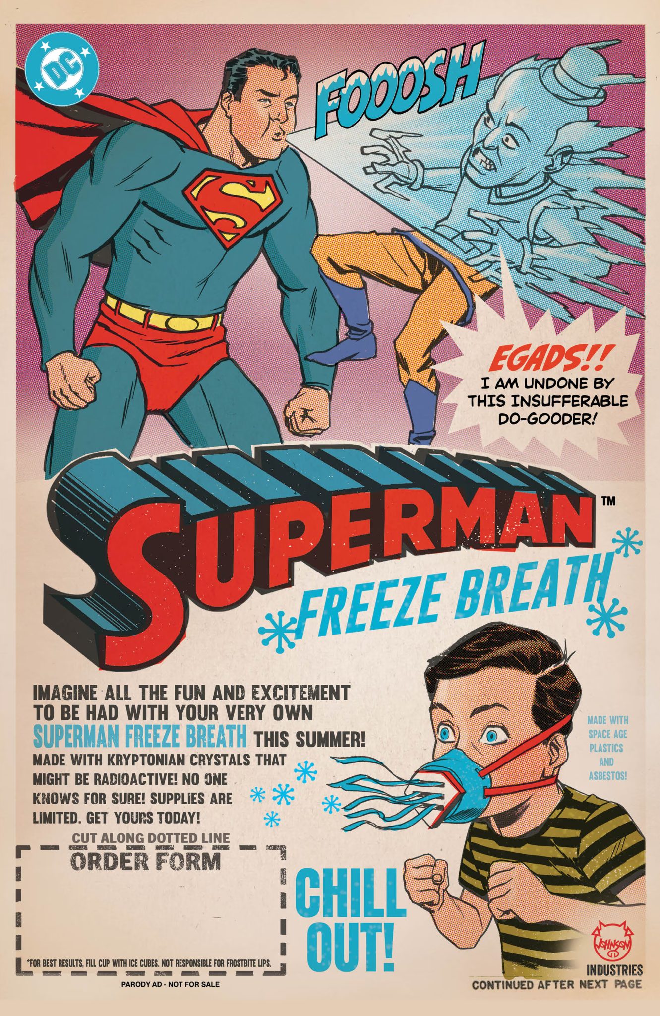 DAVE JOHNSON’s Faux Retro SUPERMAN Ad Variant Covers Are Sublime | 13th ...
