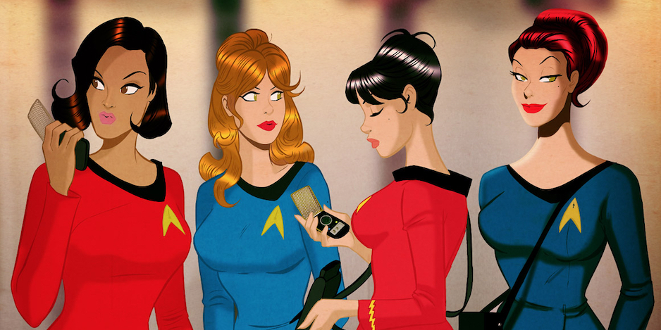 SET PHASERS ON STUNNING: Des Taylor’s Women of STAR TREK | 13th ...