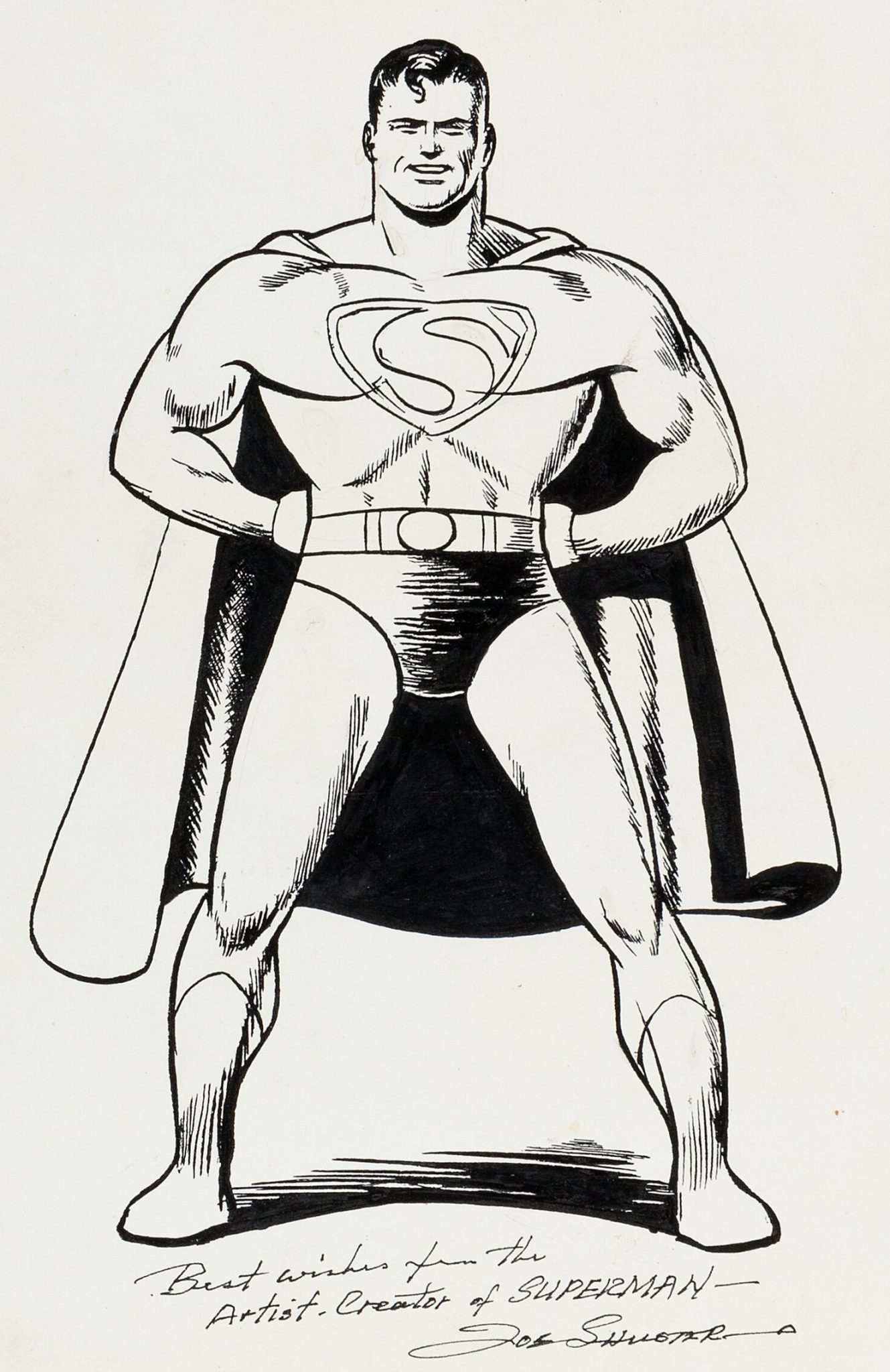 Super-Sublime! Dig These 13 Rare JOE SHUSTER SUPERMAN Illustrations ...