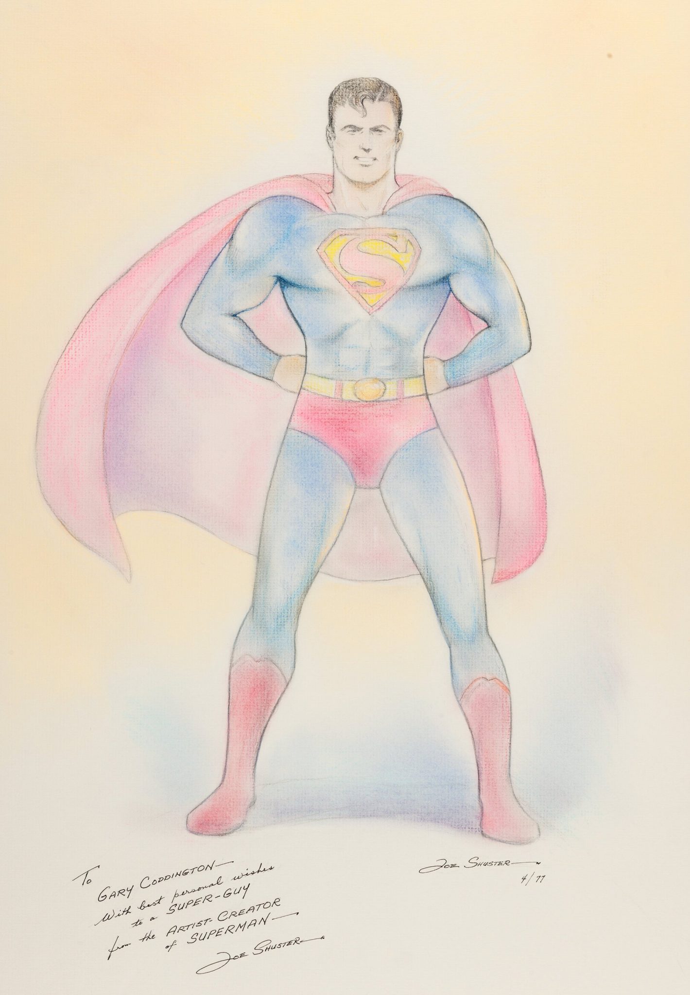 Super-Sublime! Dig These 13 Rare JOE SHUSTER SUPERMAN Illustrations ...
