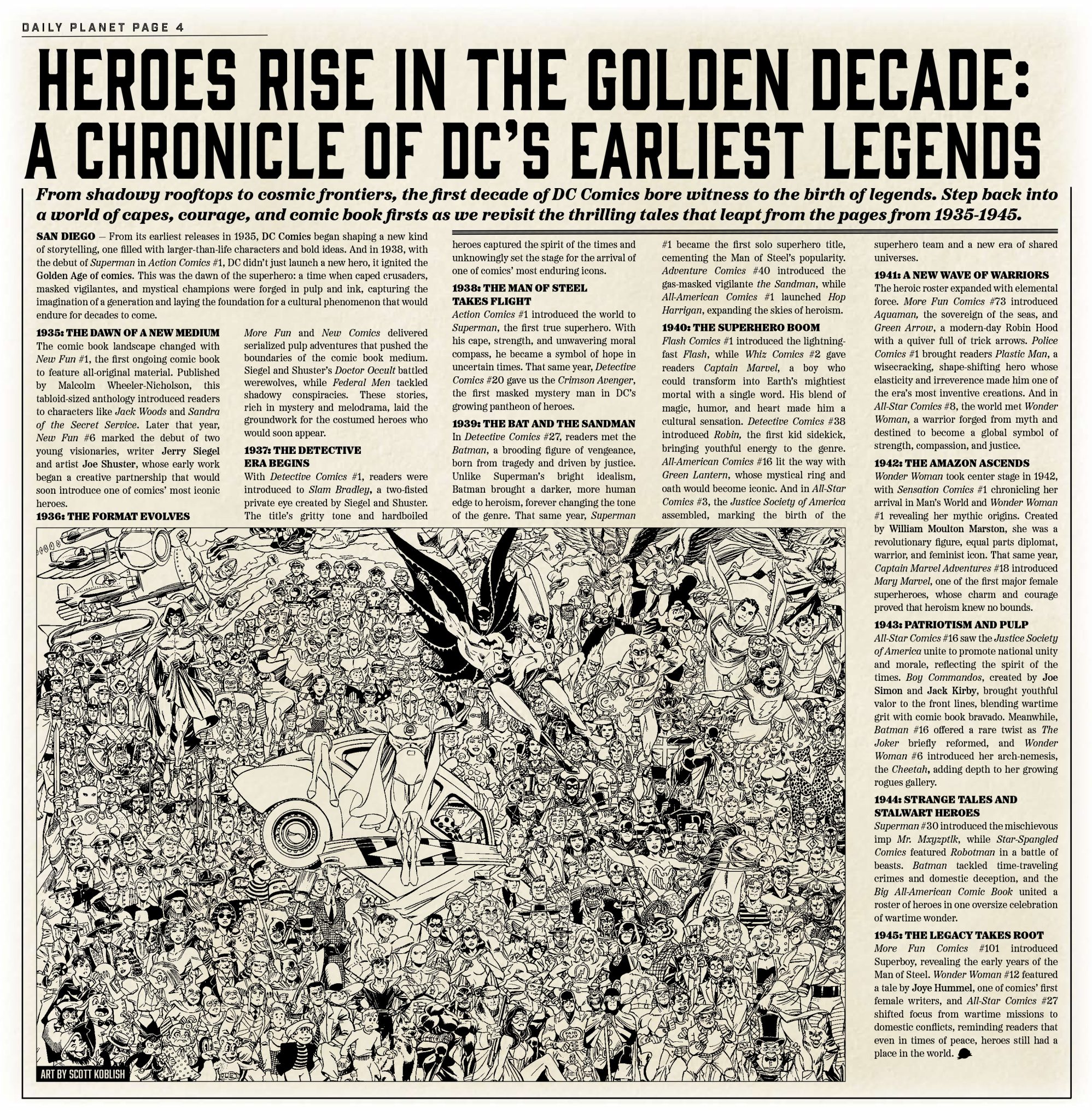 SWELL! A Neat SNEAK PEEK at DC’s 1940s-Style DAILY PLANET Giveaway ...