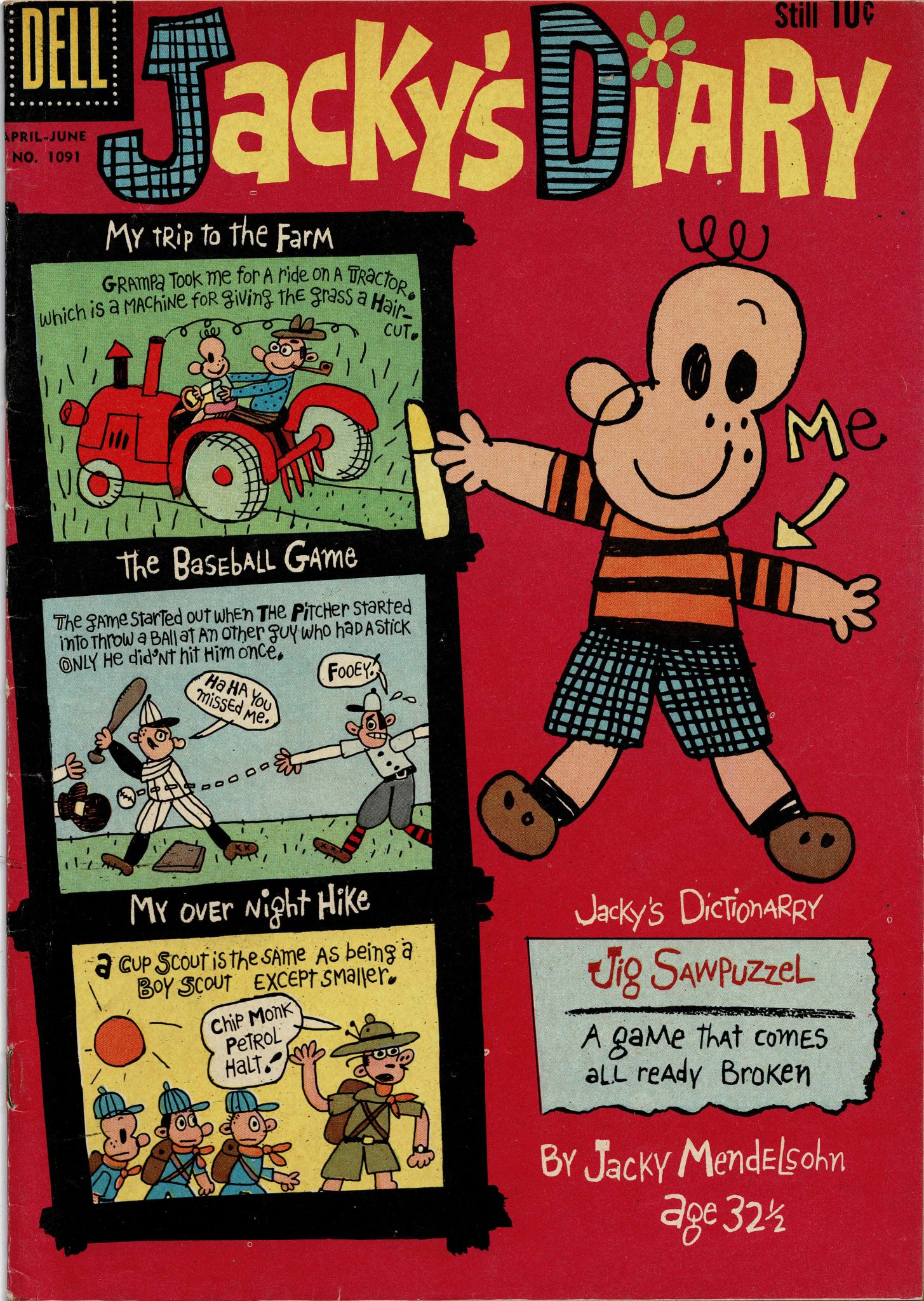 ODDBALL COMICS: Jack Mendelsohn’s Wonderfully Loopy JACKY’S DIARY ...