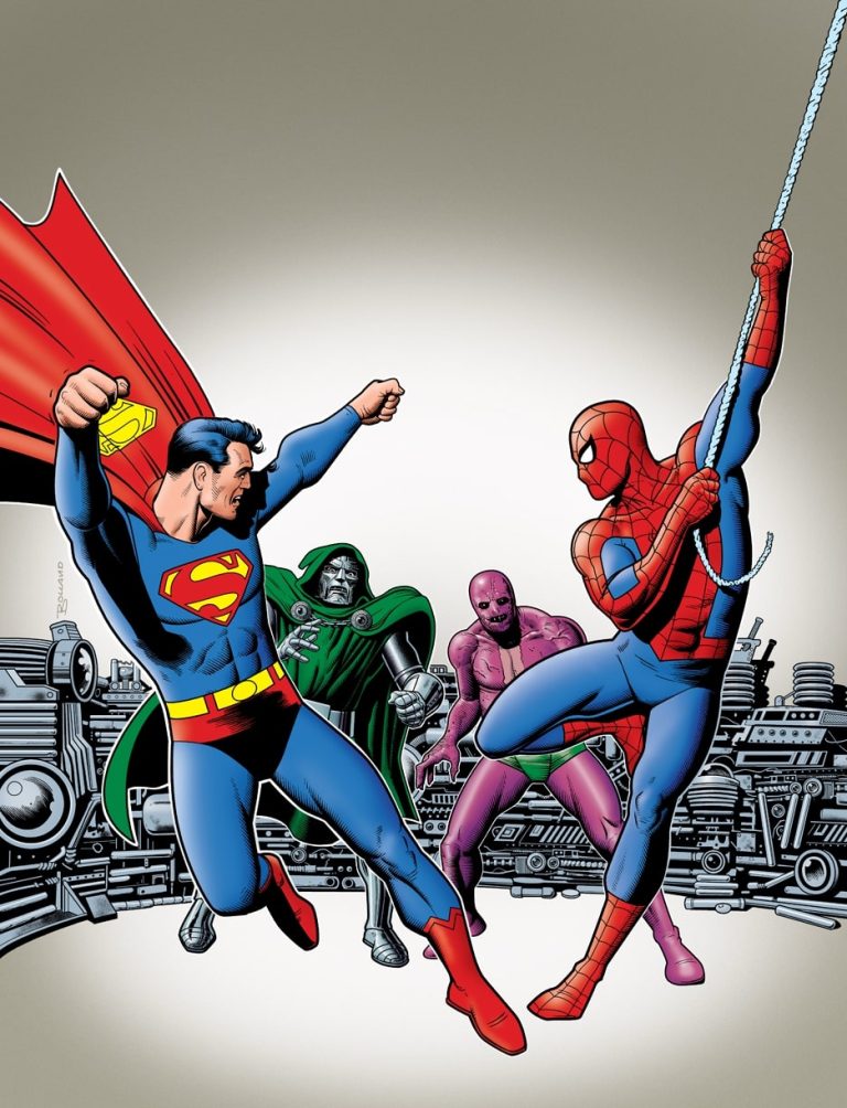 FIRST LOOK — BRIAN BOLLAND’s SUPERMAN AND SPIDER-MAN TREASURY Variant ...