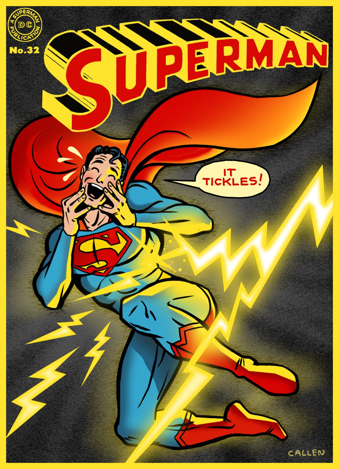 CLASSIC COVERS RE-IMAGINED — SUPERMAN: “It Tickles! No, I Mean It ...