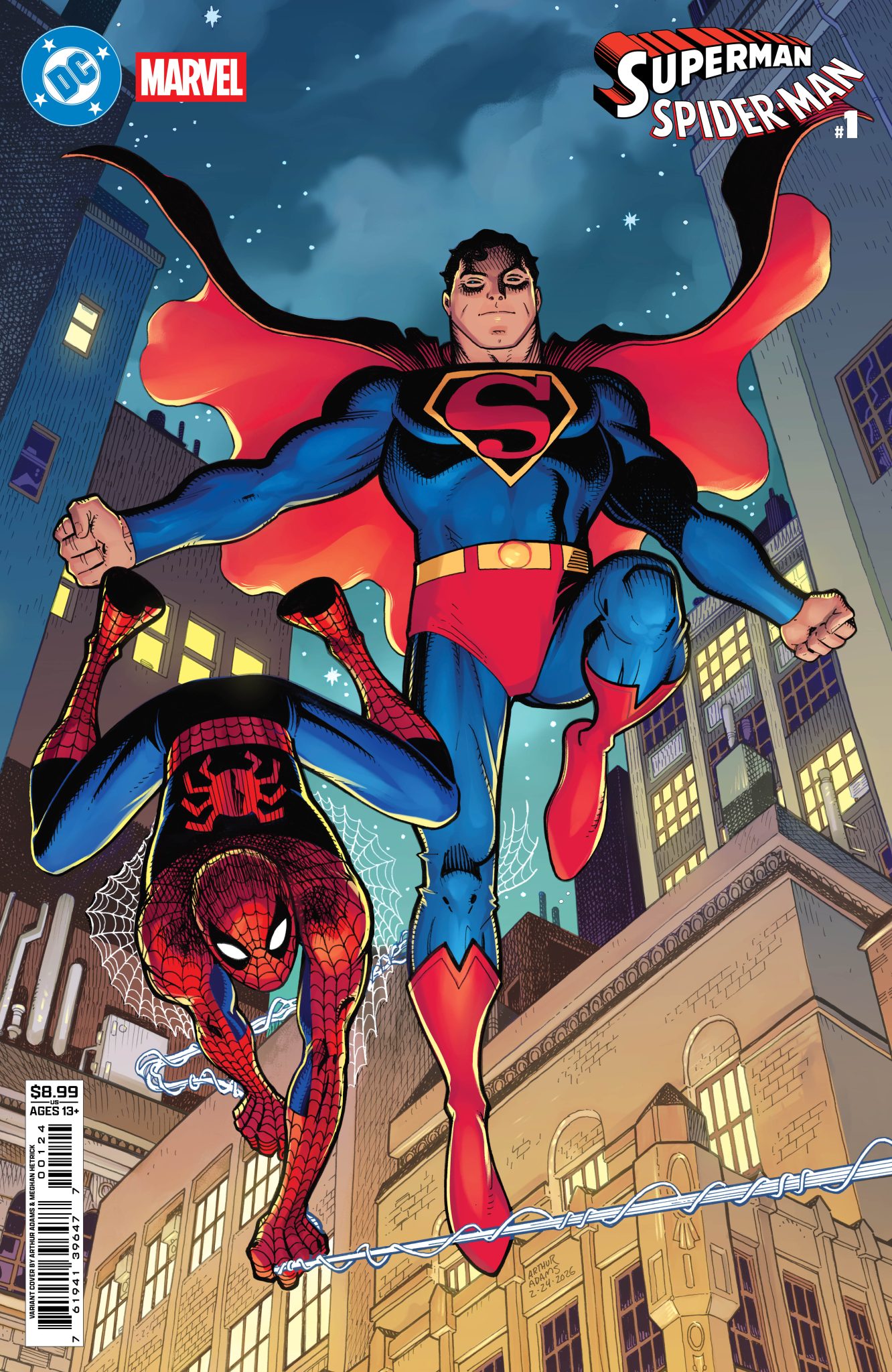 REVEALED! SUPERMAN/SPIDER-MAN #1’s Variant by ARTHUR ADAMS | 13th ...