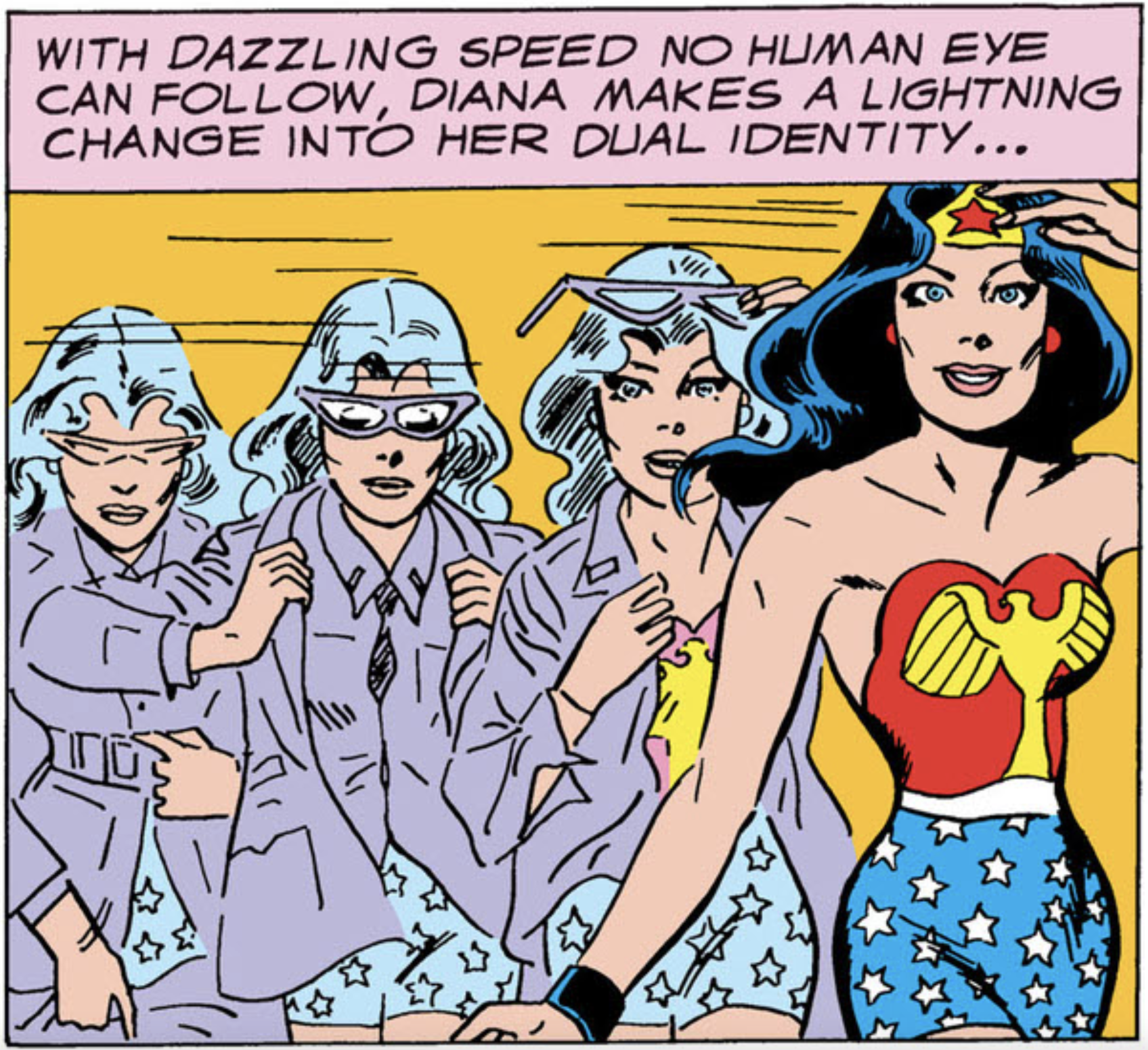 The Many Changes of DIANA PRINCE Changing to WONDER WOMAN | 13th ...